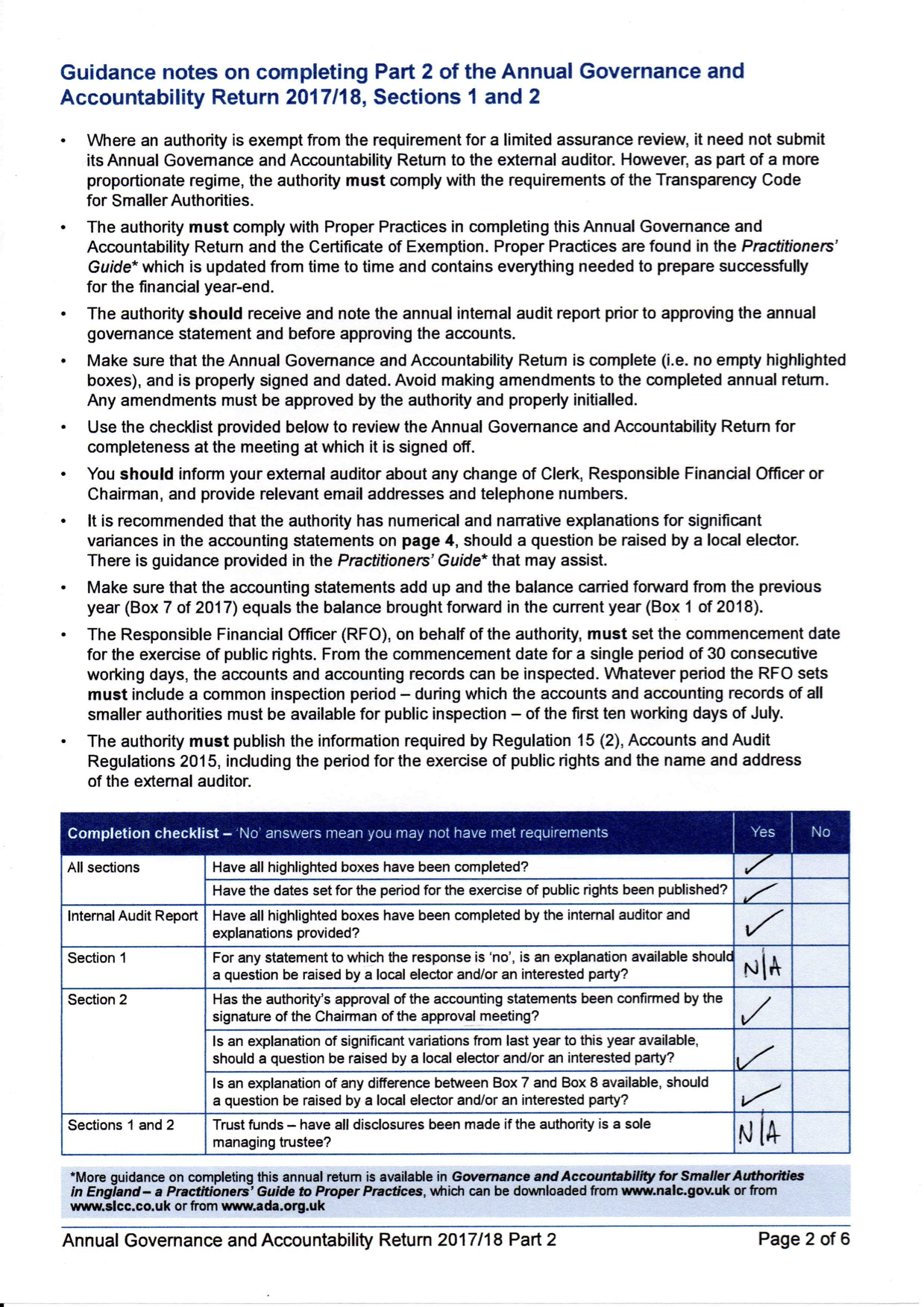 Annual governance statement 2018 | Surlingham