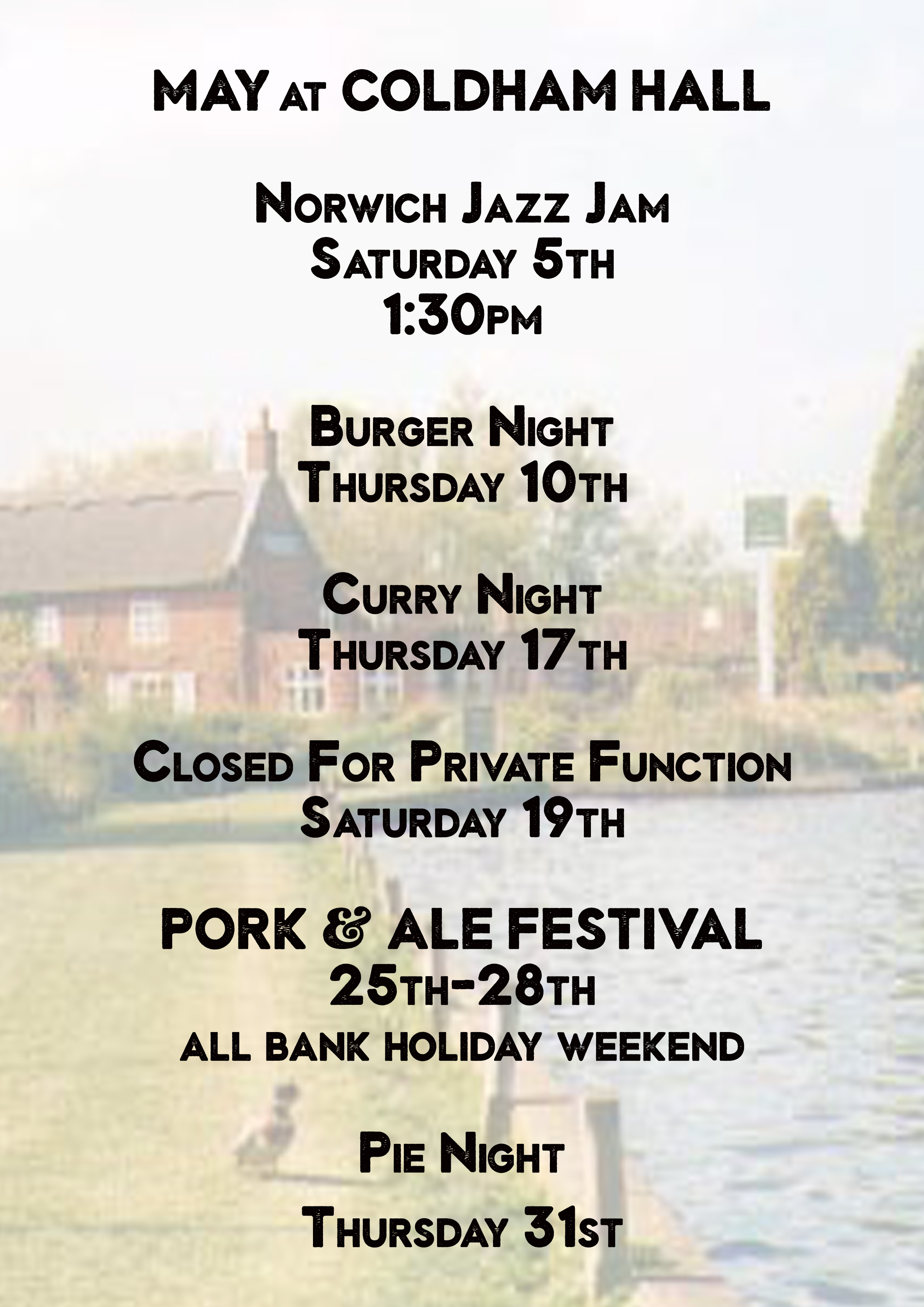 This May at Coldham Hall | Surlingham