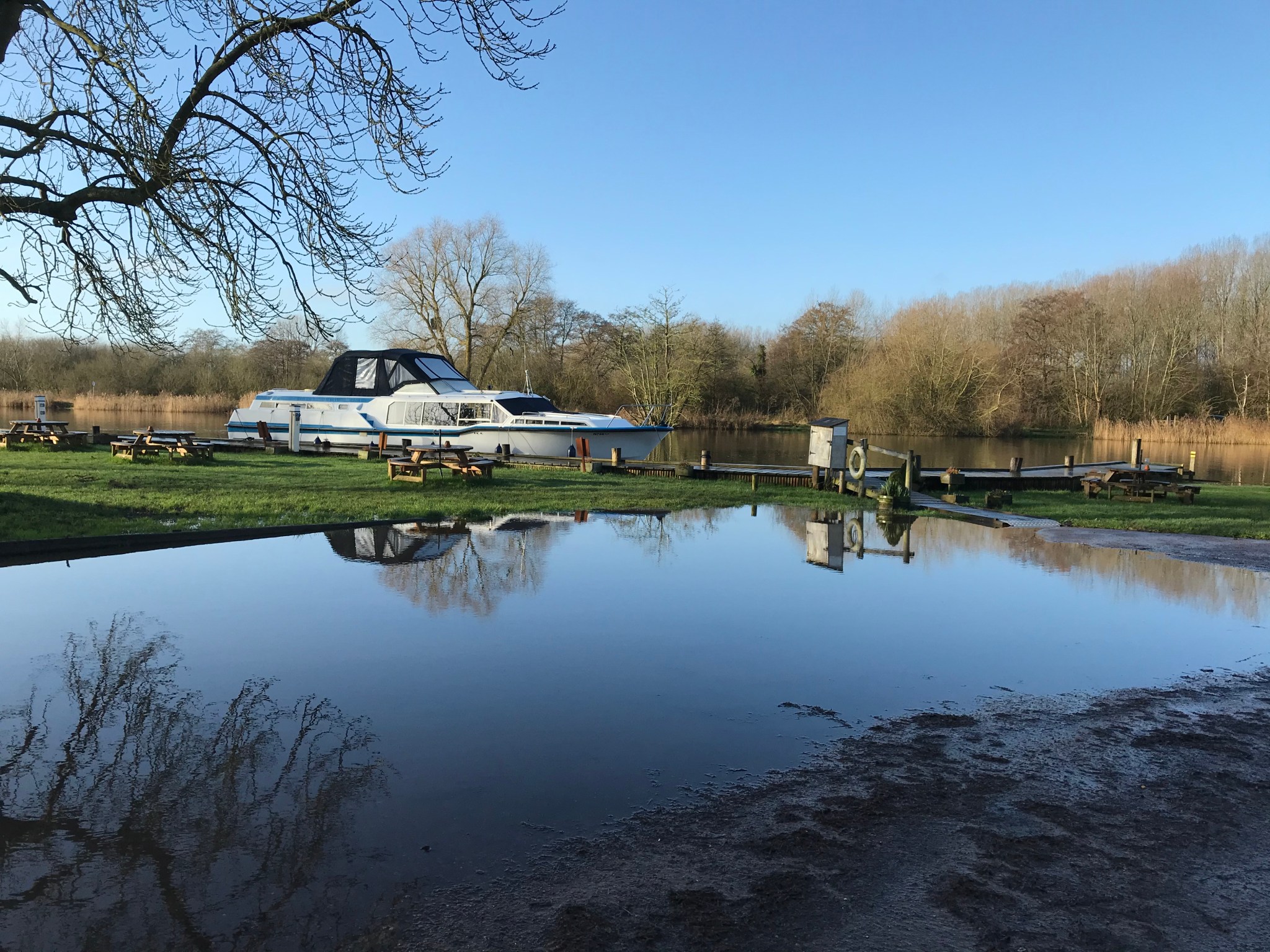 High water at The Ferry House | Surlingham