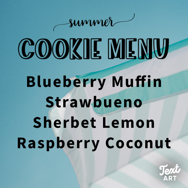 SUMMER COOKIE MENU | Surlingham