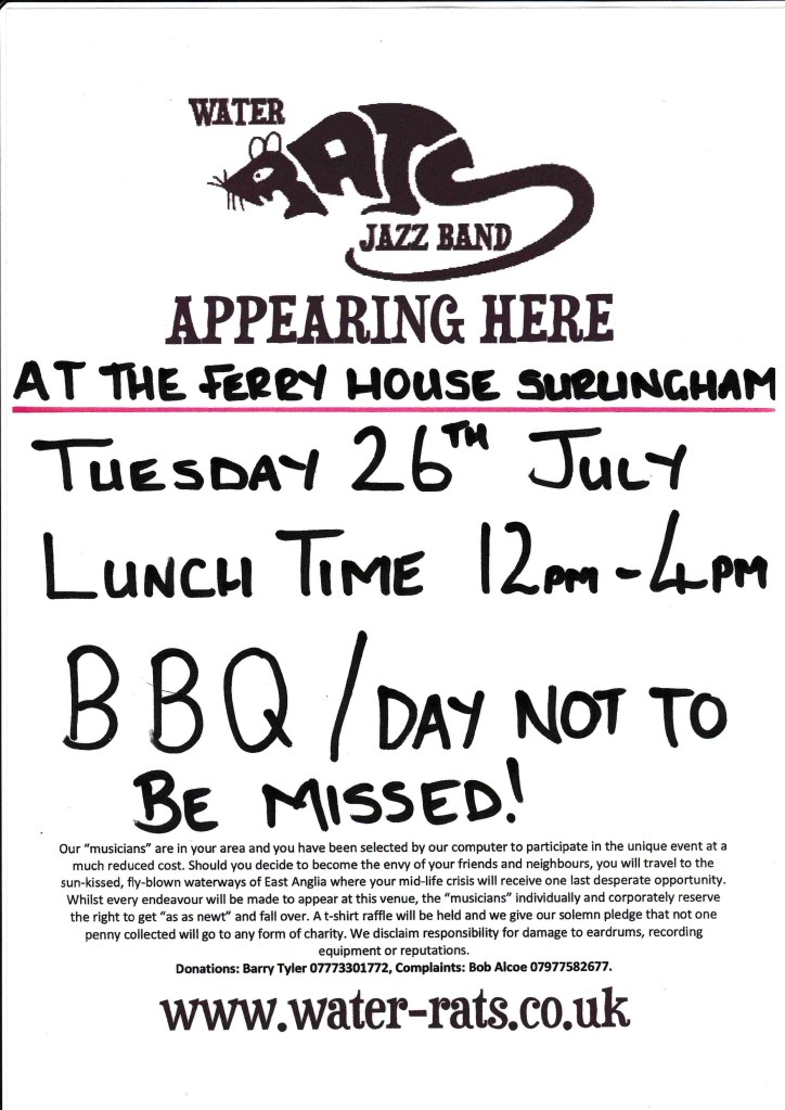 Tomorrow at The Ferry House | Surlingham