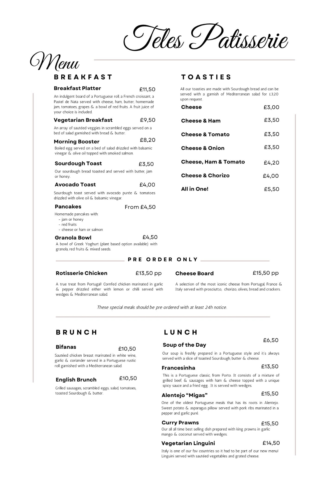 News from Teles Patisserie | Surlingham