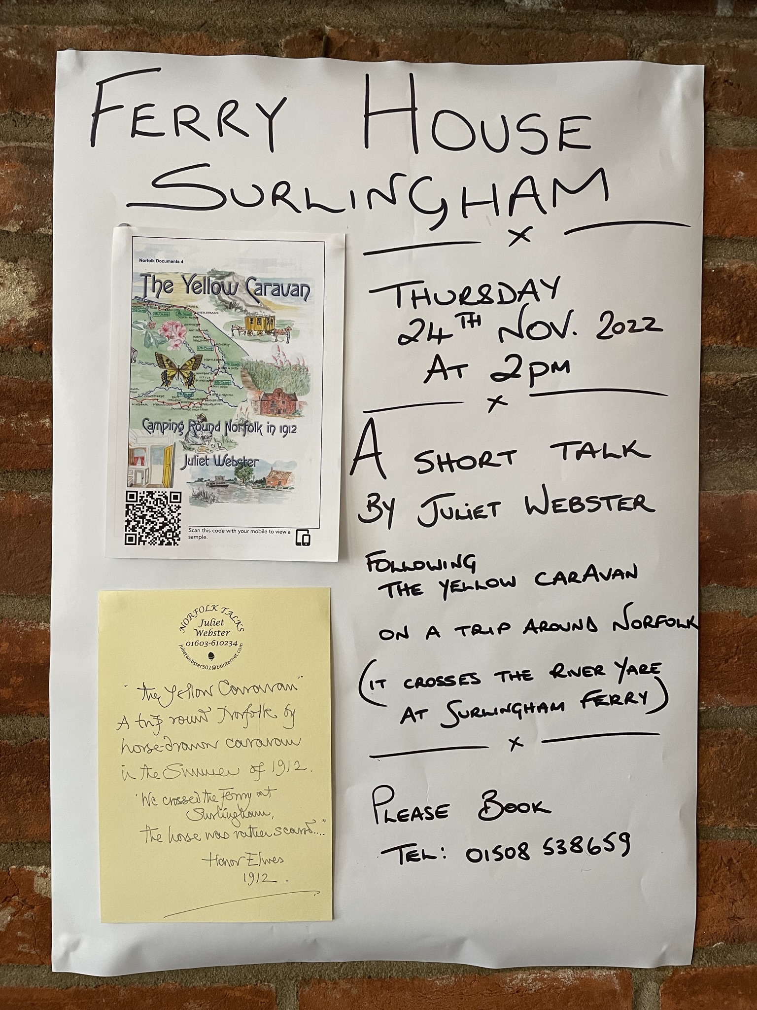 The Yellow Caravan – A short talk by Juliet Webster | Surlingham