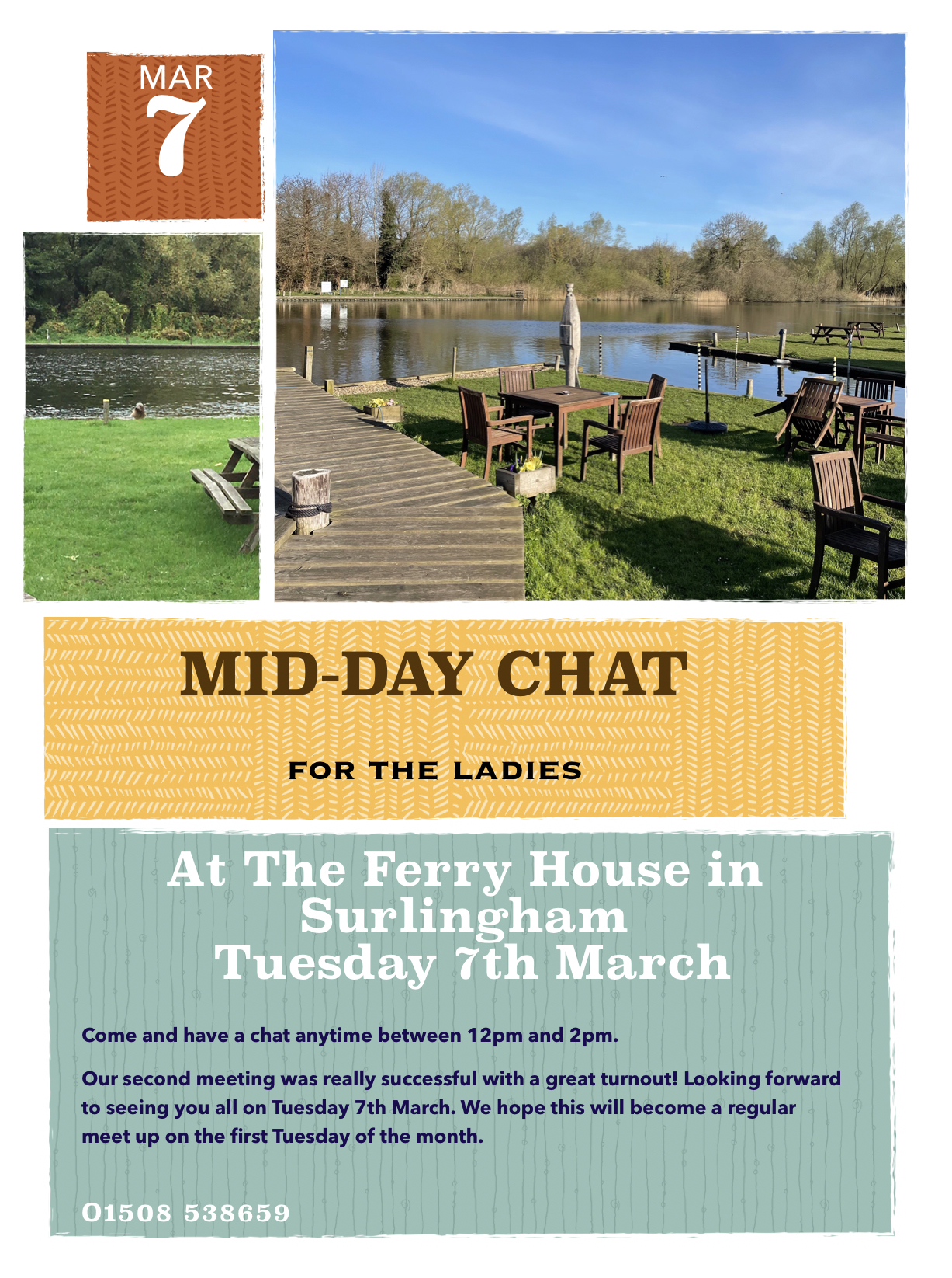Tomorrow Tuesday 7th March at The Ferry House | Surlingham