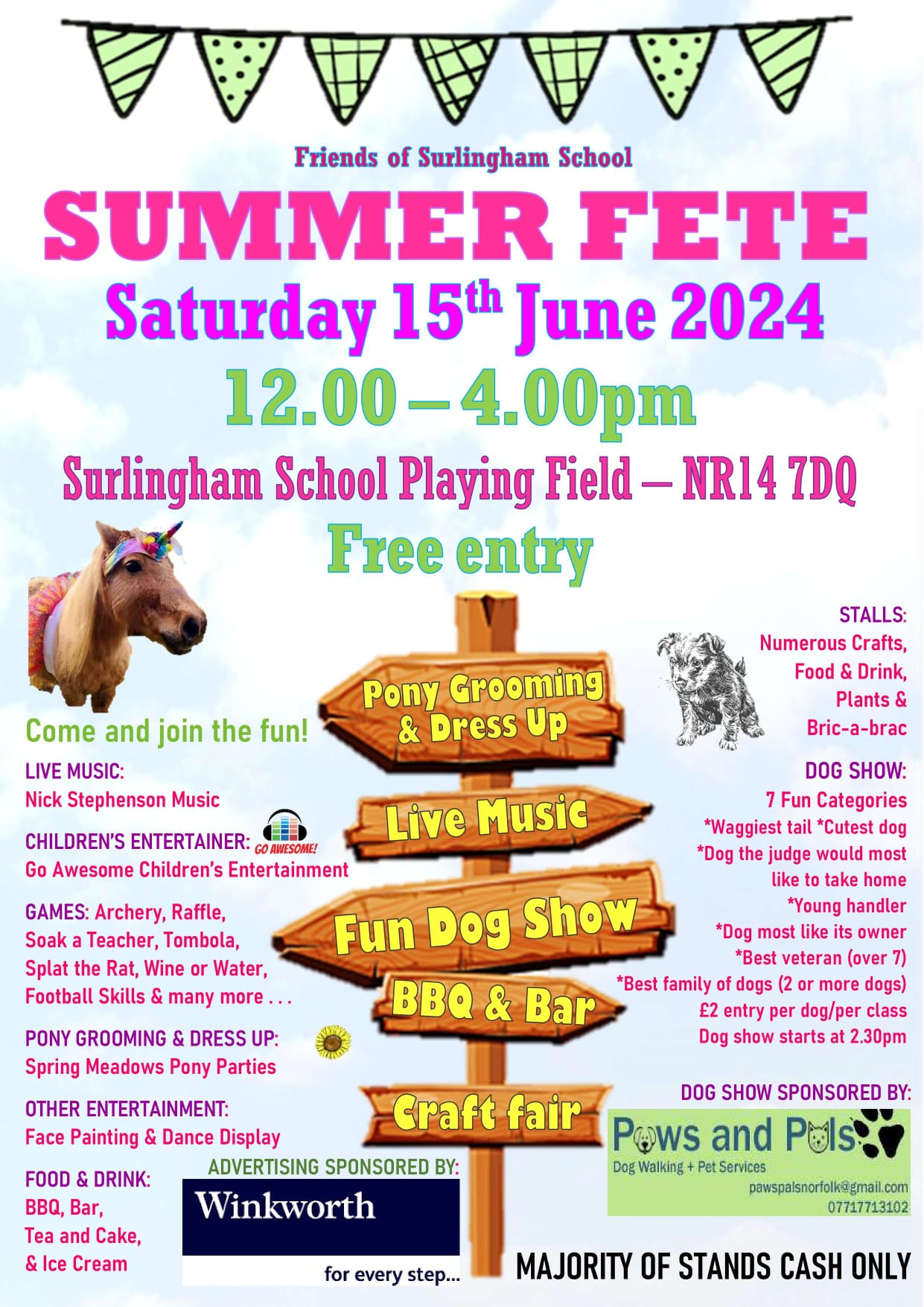 Surlingham School Summer fête 2024! Saturday 15th June from 12-4pm ...